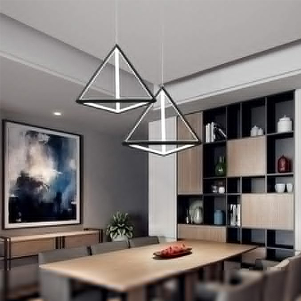 Nordic Black Triangle Hanging Lamp – Aslam Lighting